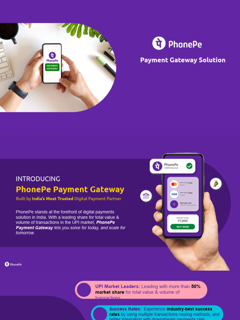 PhonePe Payment Gateway - Features and Logos | PDF | Service Industries ...