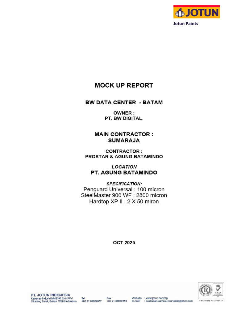 BW Data Center Mock-Up Report | PDF | Syringe | Purified Water