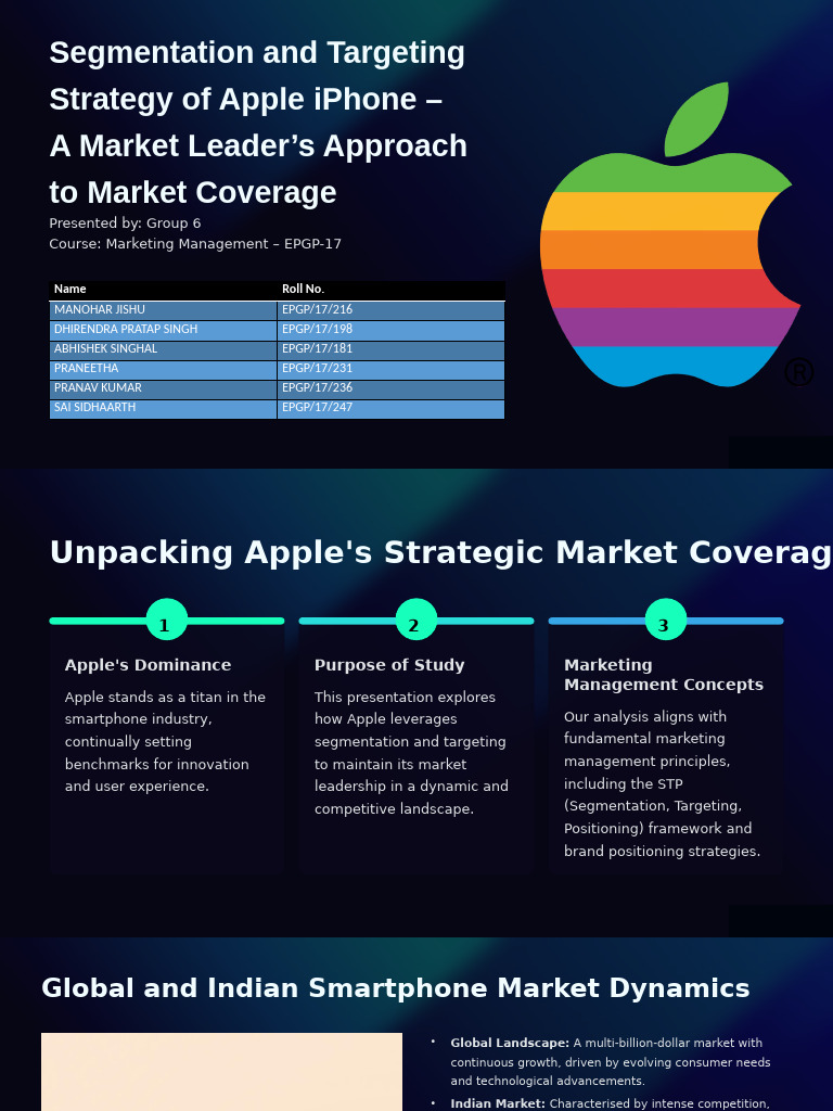 Segmentation and Targeting Strategy of Apple Iphone A Market Leaders ...