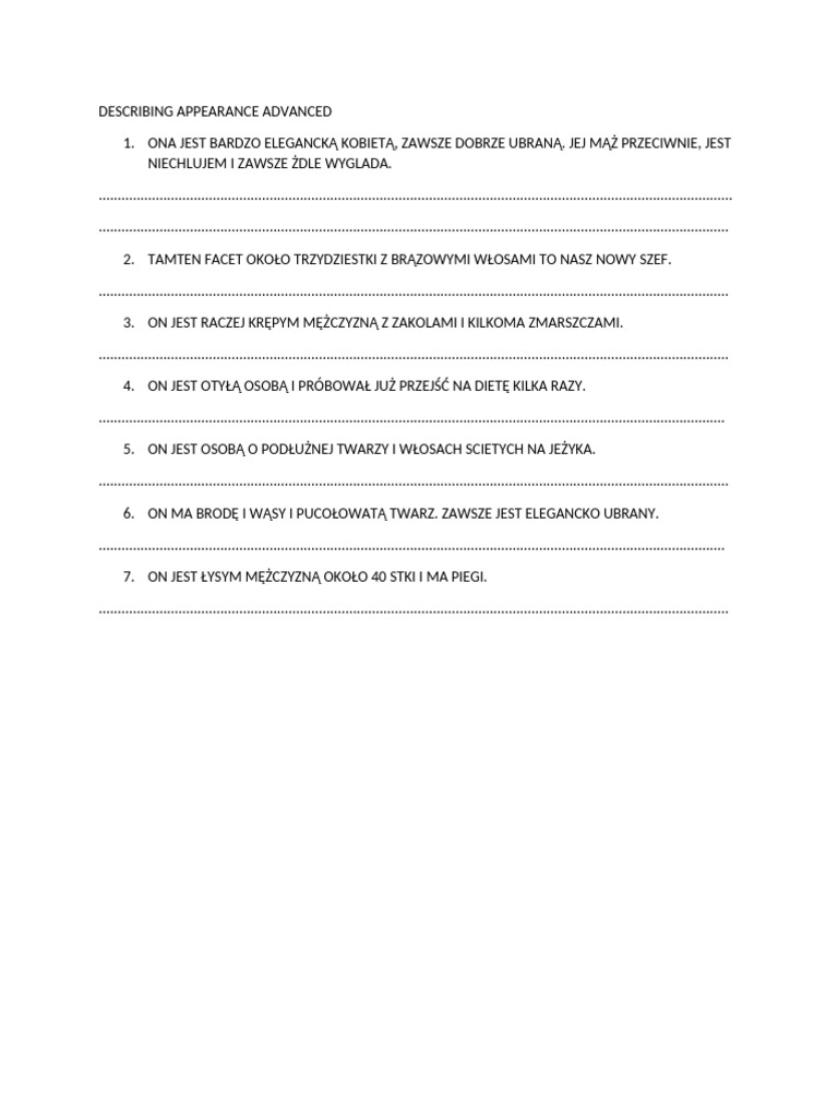 Describing Appearance Advanced | PDF