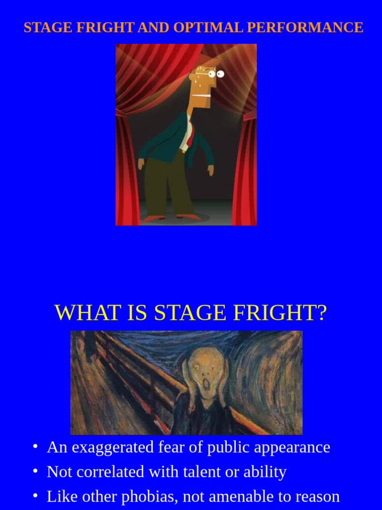 Overcoming Stage Fright for Performers | PDF | Anxiety | Fear