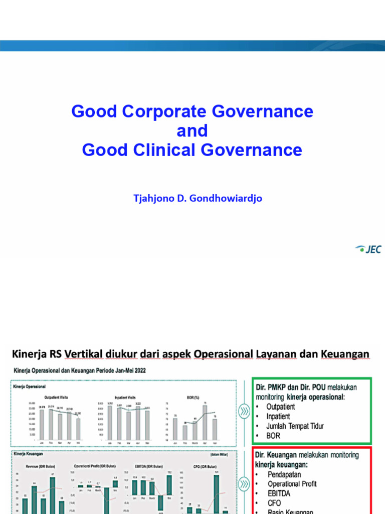 Good Corporate Governance and Good Clinical Governance | PDF ...