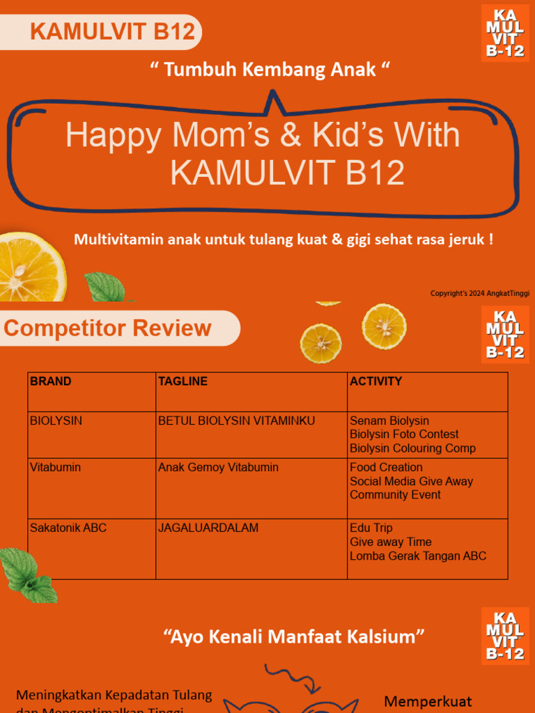 Happy Mom's and Kid's With KAMULVIT B12 | PDF