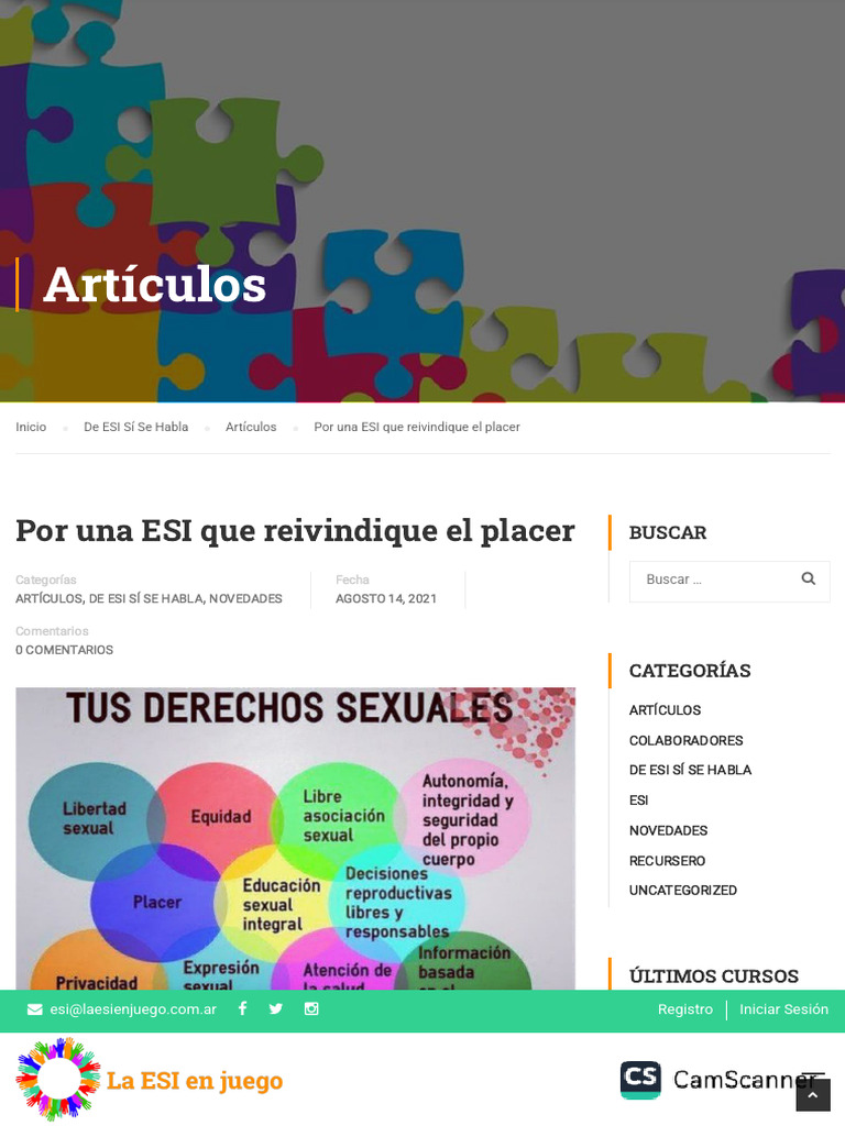 Por Una ESI Que Reivindique El Placer - La ESI en Juego | PDF | Orgasmo ...