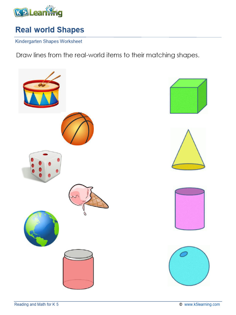 Shapes Real Objects 1 | PDF