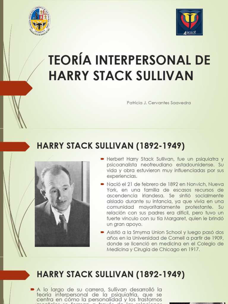 Teoría de Harry Stack Sullivan | PDF | Adultos | Preadolescencia