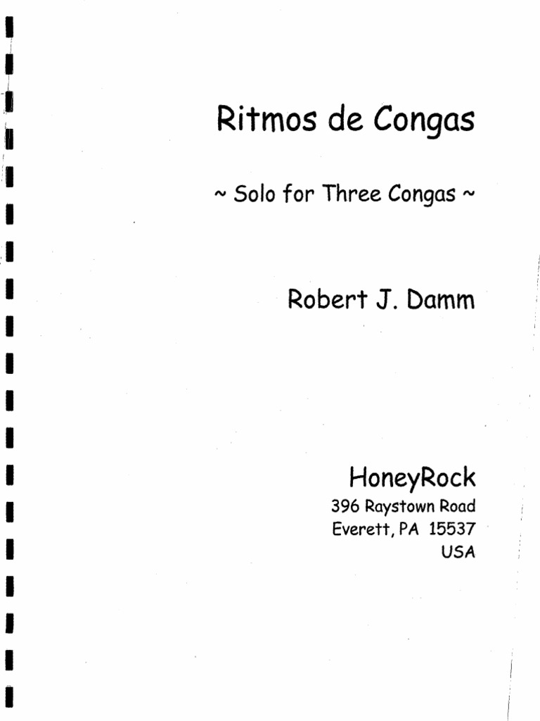 Ritmos de Congas (Solo For Three Congas) - Damm, Robert | PDF