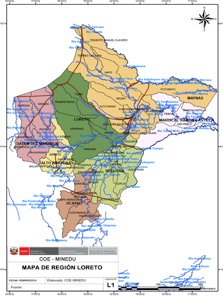 Principales ríos de Loreto | PDF