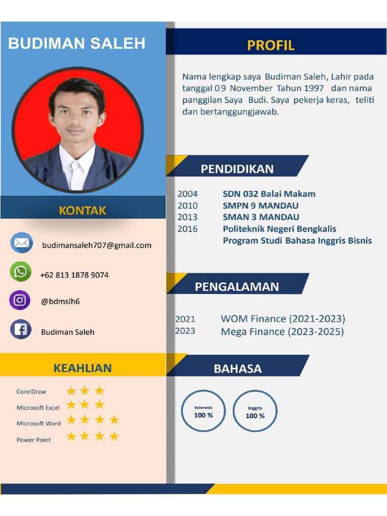 CV & Full Body Picture | PDF