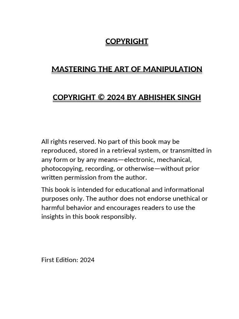 Mastering Manipulation Techniques | PDF | Body Language | Emotions