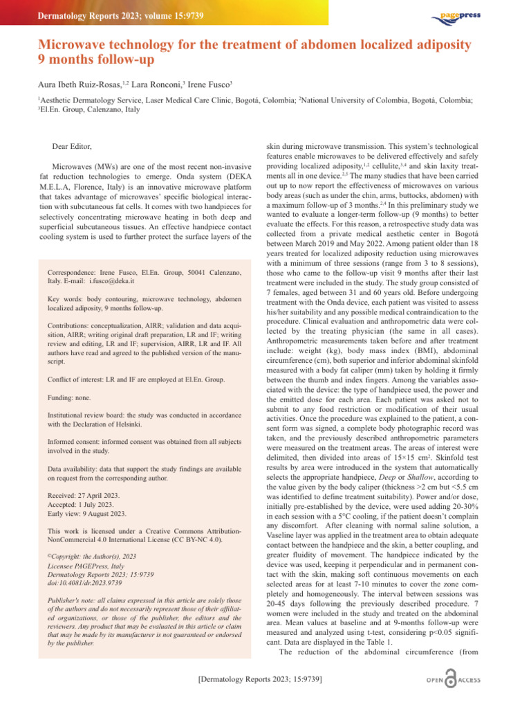 11-Microwave Technology For The Treatment of Abdomen Localized ...