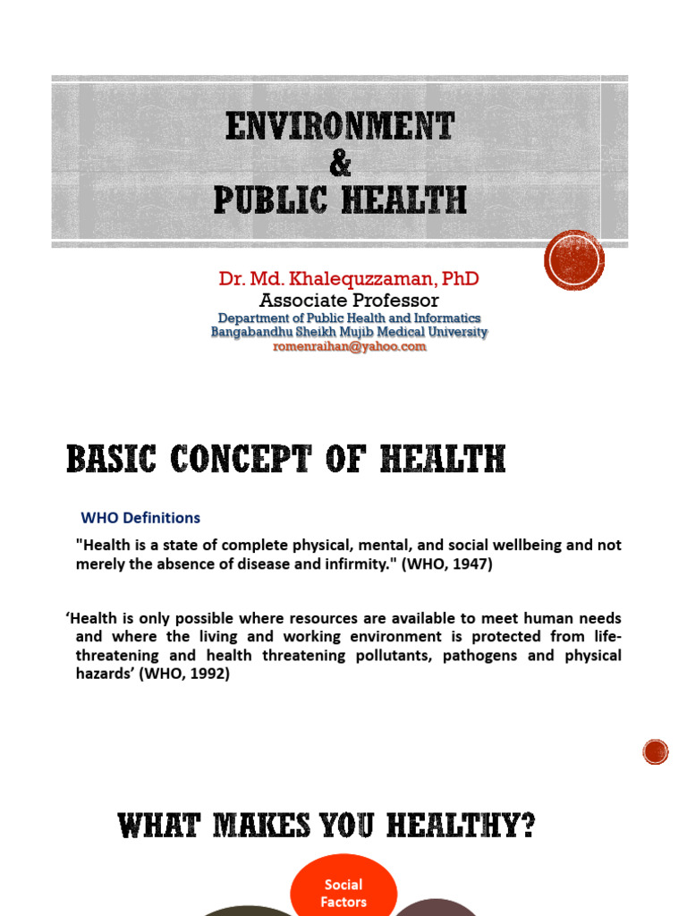 Introduction To Environment Health | PDF | Nuclear And Radiation ...