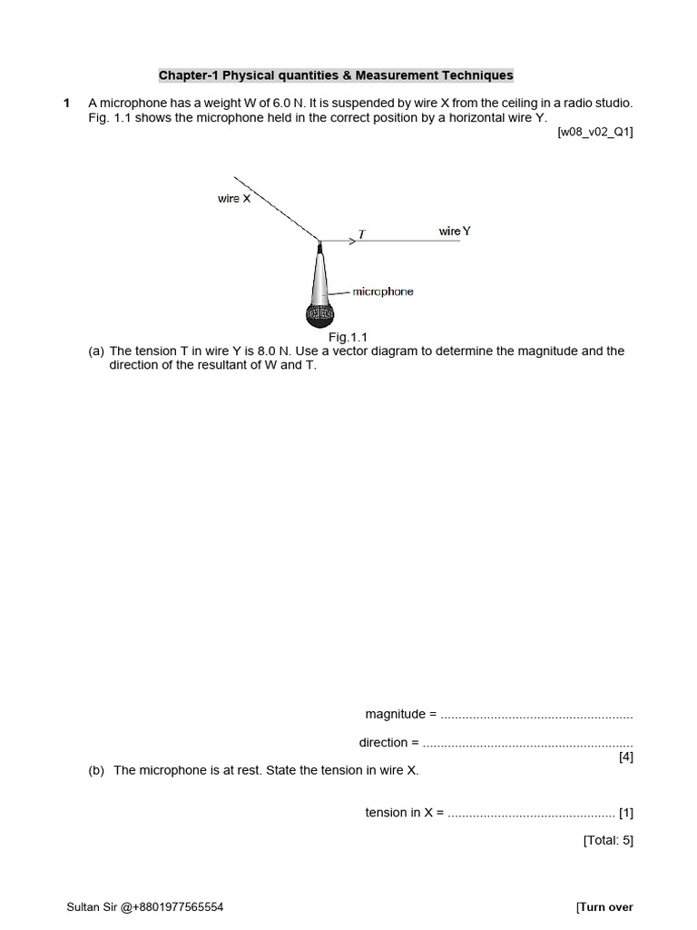1-Physical Quantities & Measurement Techniques-P2 | PDF | Euclidean ...
