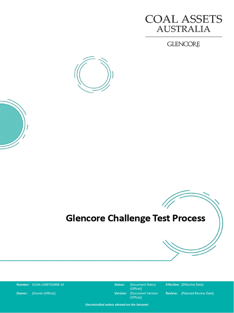Glencore GGI Refresher Process Guide | PDF | Computing