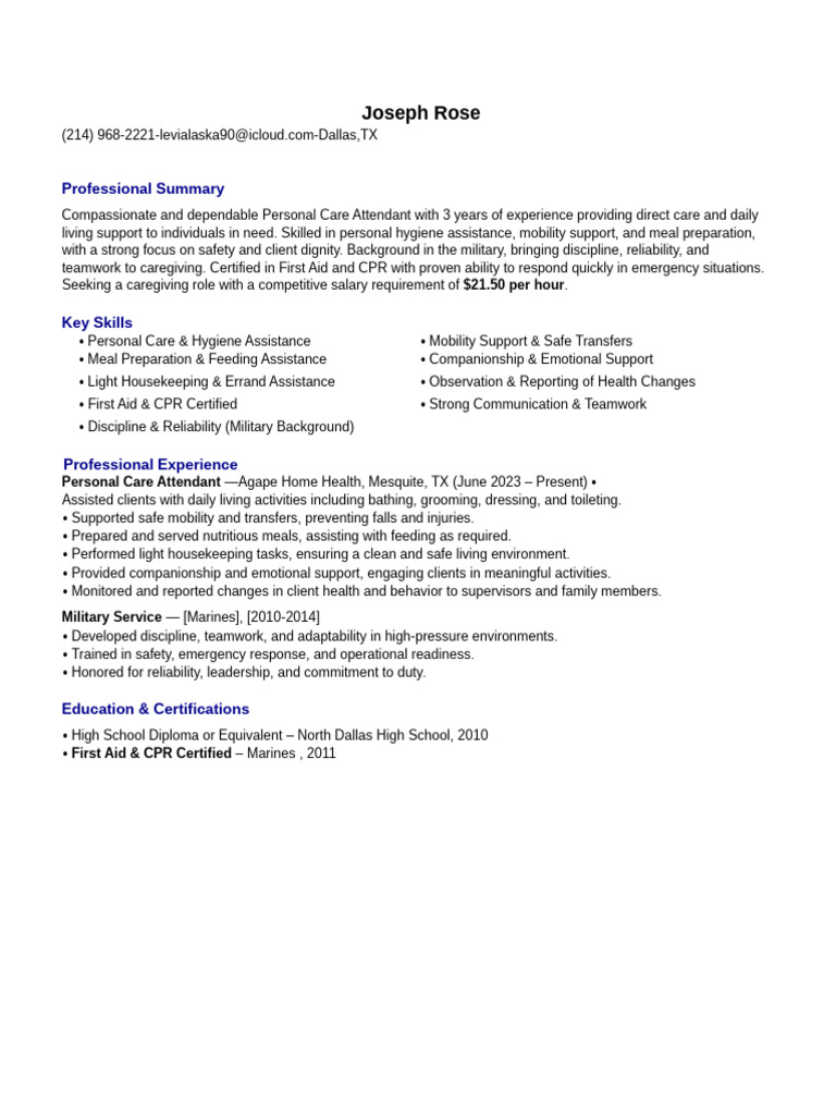 Joseph Resume | PDF