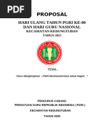 Pedoman Pelaksanaan HUT 80 PGRI & HGN 2025 | PDF