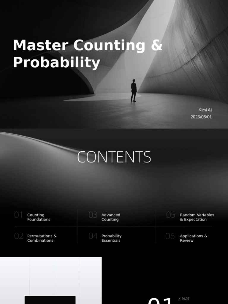 Mastering Counting and Probability Concepts | PDF | Variance | Probability
