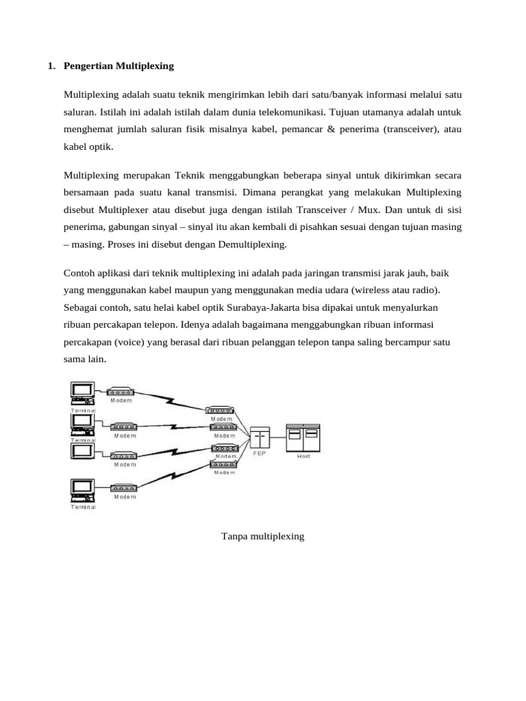 Sistem Transmisi Mux & Demux | PDF