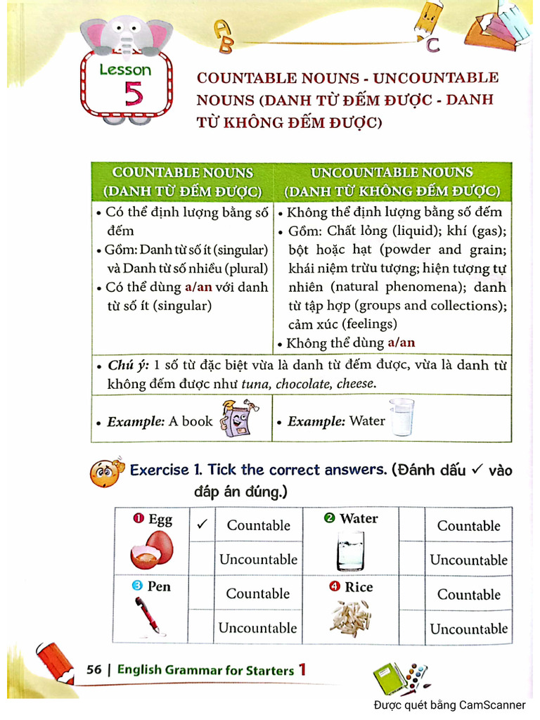 Countable & Uncountable Noun | PDF