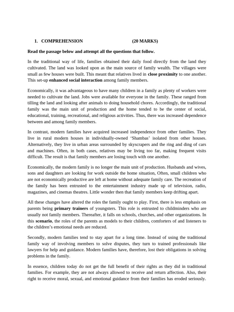 Form Two Midterm Sigoti | PDF | Linguistics | Syntax