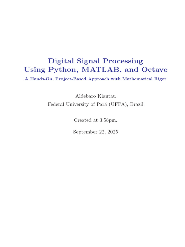 Digital Signal Processing with Python | PDF | Spectral Density ...