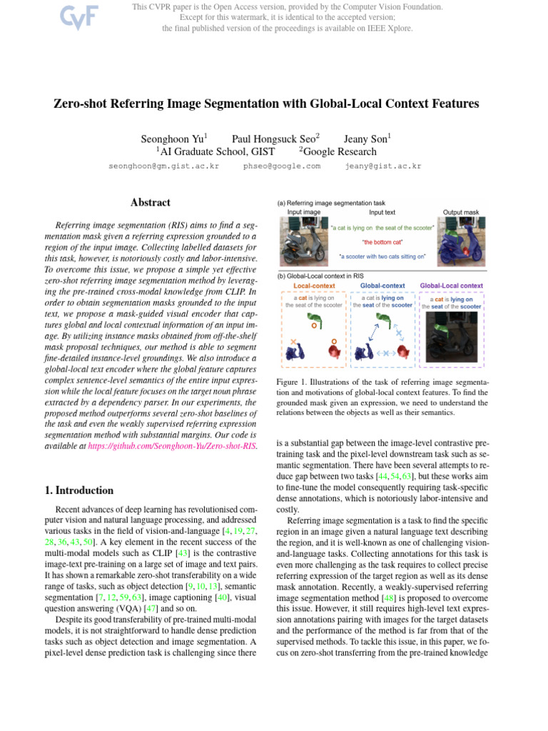 Zero-Shot Image Segmentation Method | PDF | Image Segmentation ...