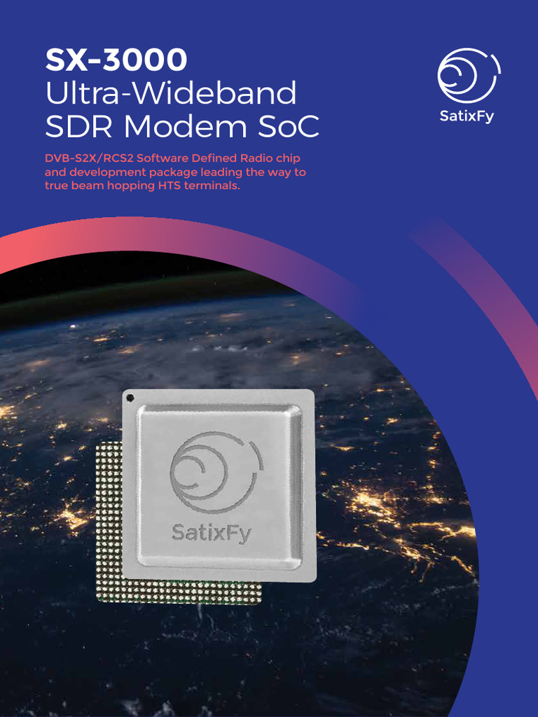 Satixfy Chip Brochure Sx3000 G A4 | PDF | Digital Signal Processor ...