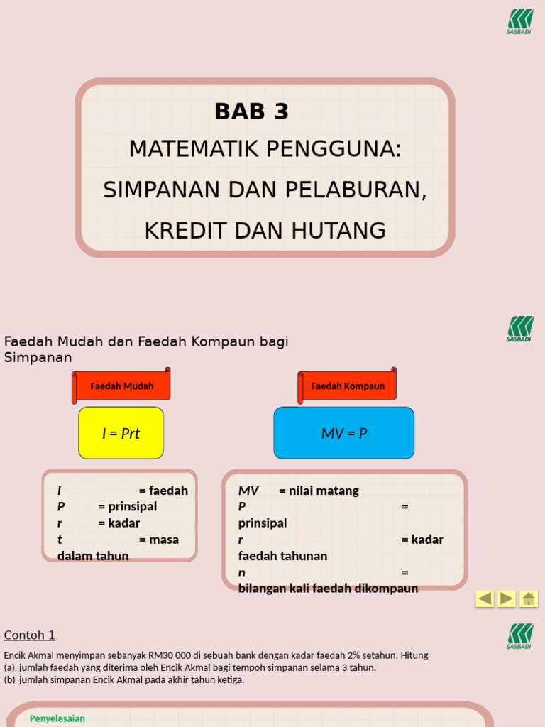 Simpanan, Pelaburan, dan Pinjaman | PDF