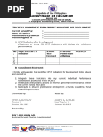 Teachers Commitment Form Editable | PDF