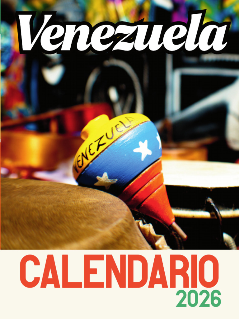 Documento A4 Calendario 2026 Ilustrativo Colorido (8.5 X 11 In ...