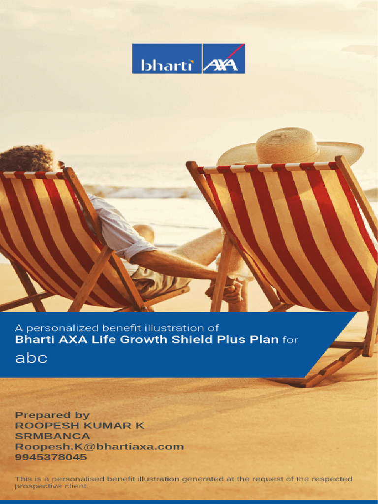 Abc - Bharti AXA Life Growth Shield Plus Plan | PDF