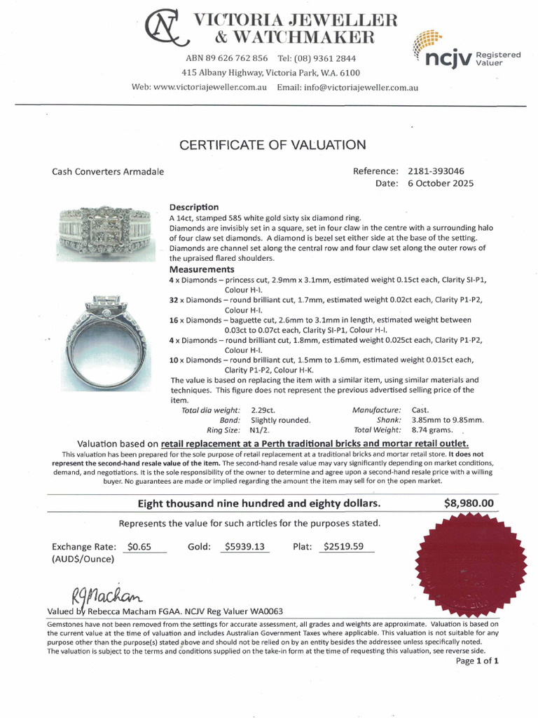 Jewellery Valuation 1000110680 | PDF | Real Estate Appraisal