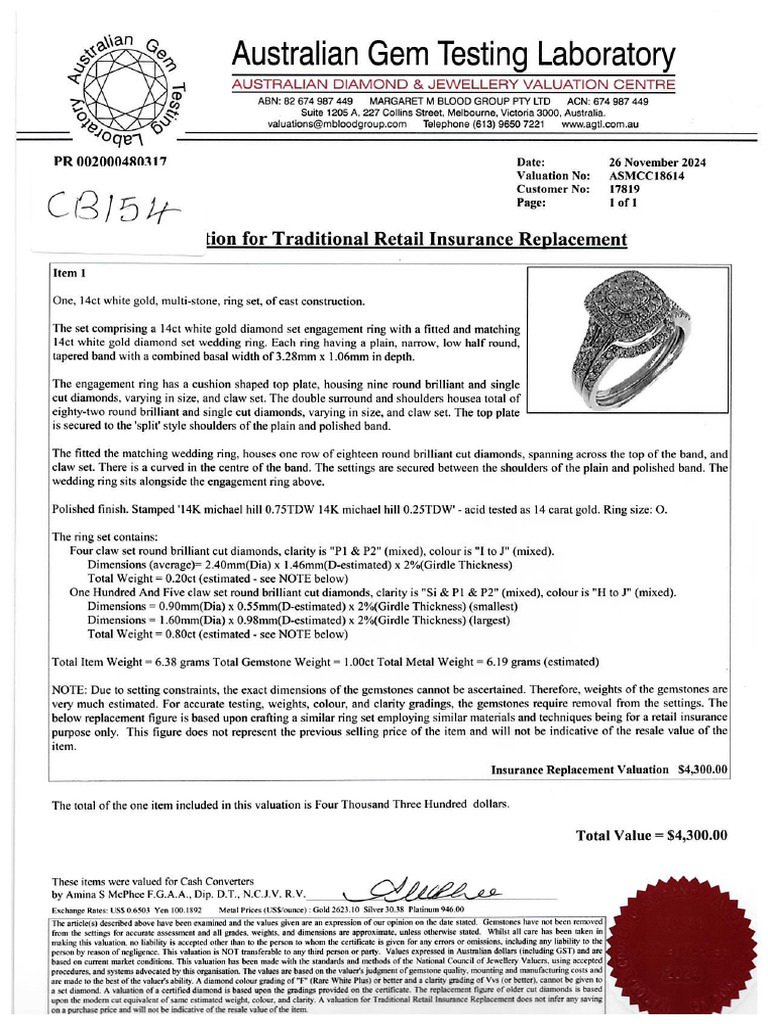 Jewellery Valuation 1000110678 | PDF | Real Estate Appraisal ...