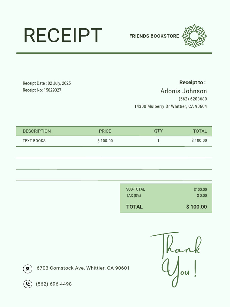 Green & Soft Green Minimalist Modern Book Store Profesional Business ...