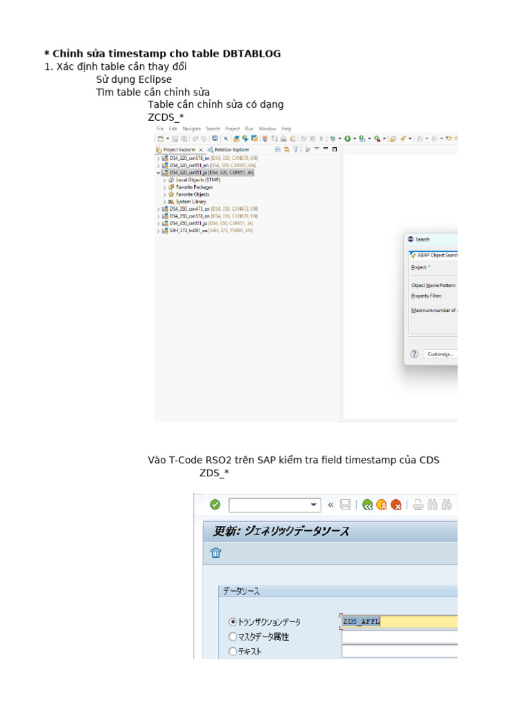 ODQ - Thay Đổi Timestamp Từ UTC Sang JST Bằng Concat | PDF