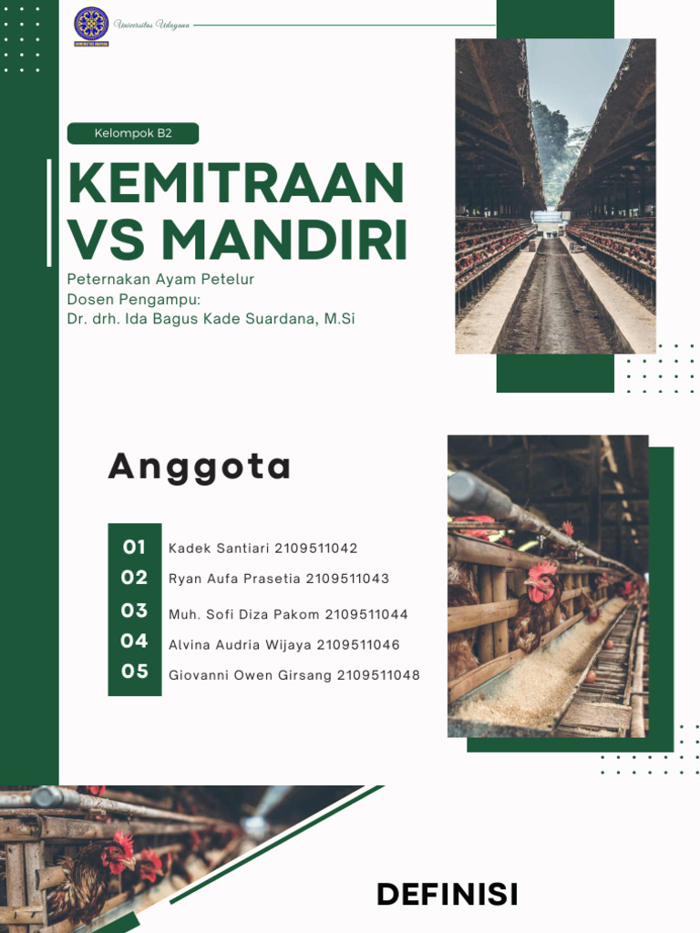B2 - PPT Analisis (Keuntungan Dan Kerugian) Beternak Ayam Petelur Menggunakan Sistem Kemitraan ...