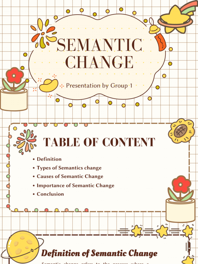 Semantic Change | PDF