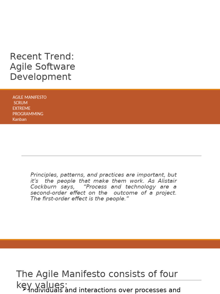 Week 02 - Agile Software Development | PDF | Scrum (Software Development) | Agile Software ...