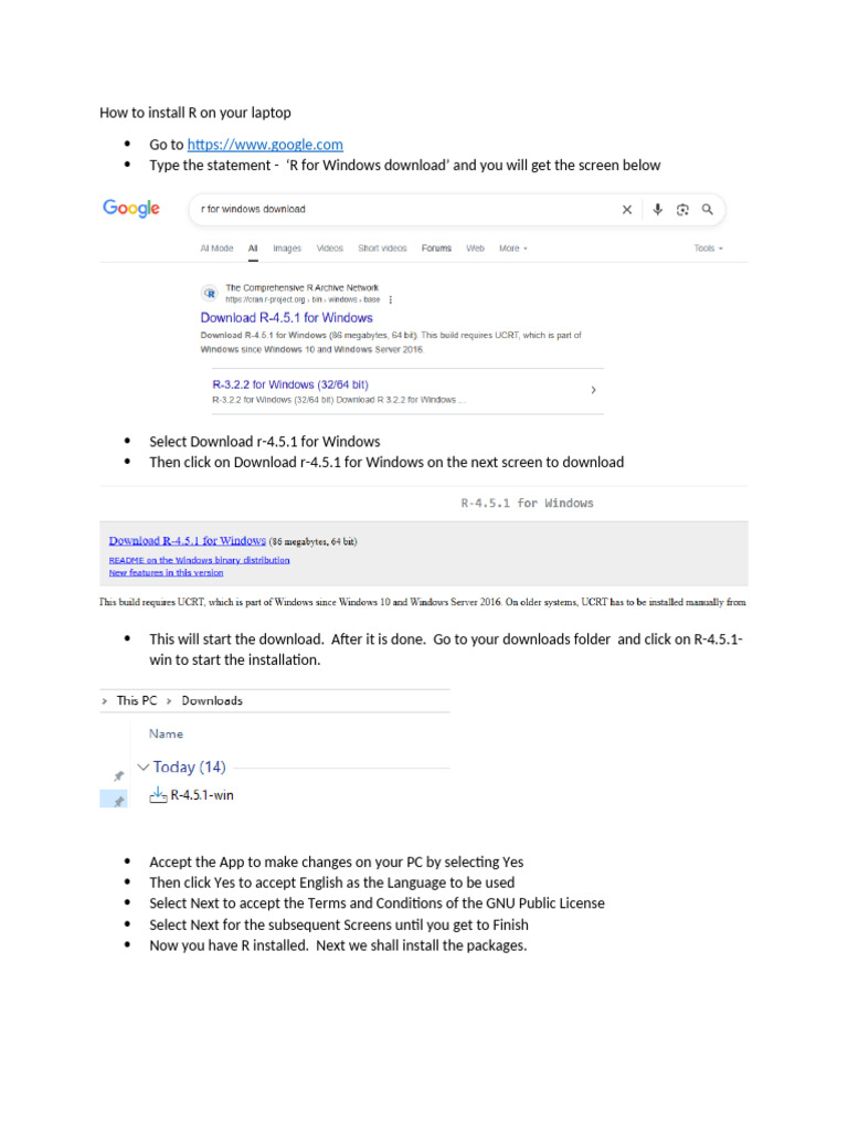 Install R on Windows: Step-by-Step Guide | PDF
