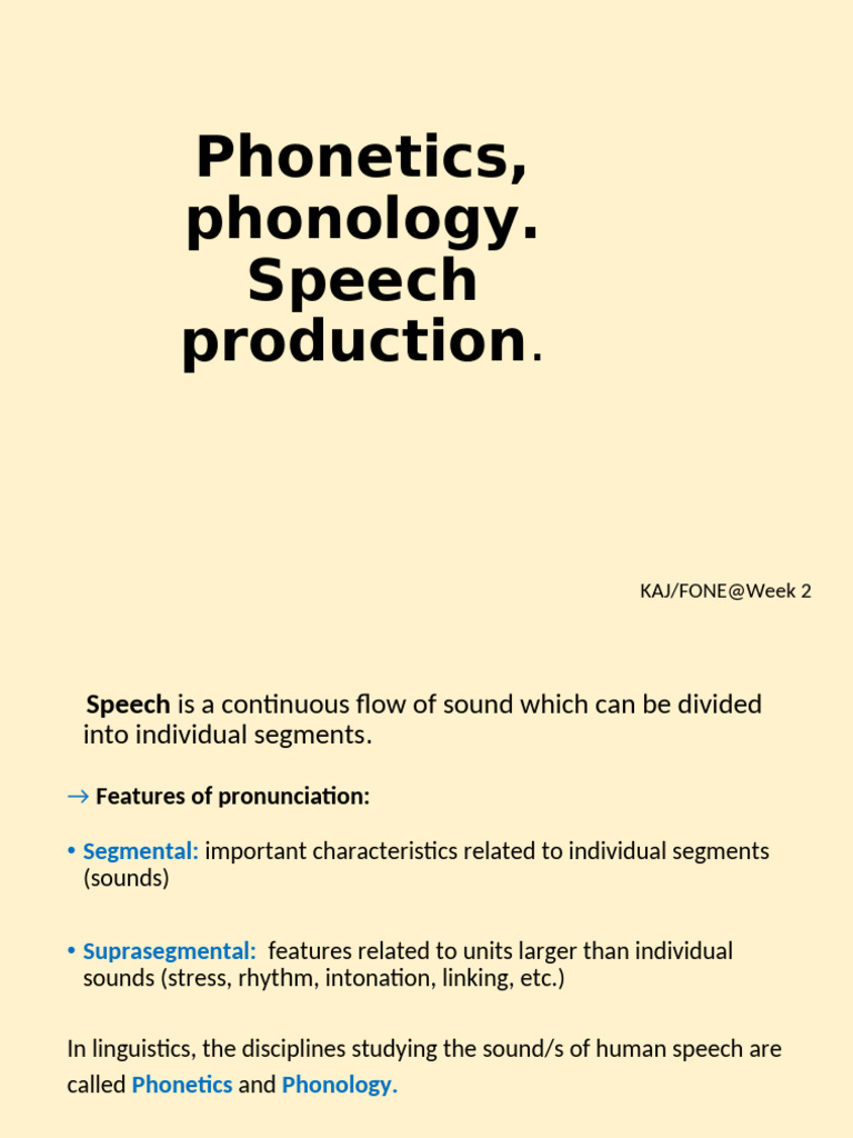 Phonetics, Phonology, Speech Production - 2023 | PDF | Phonetics | Phoneme