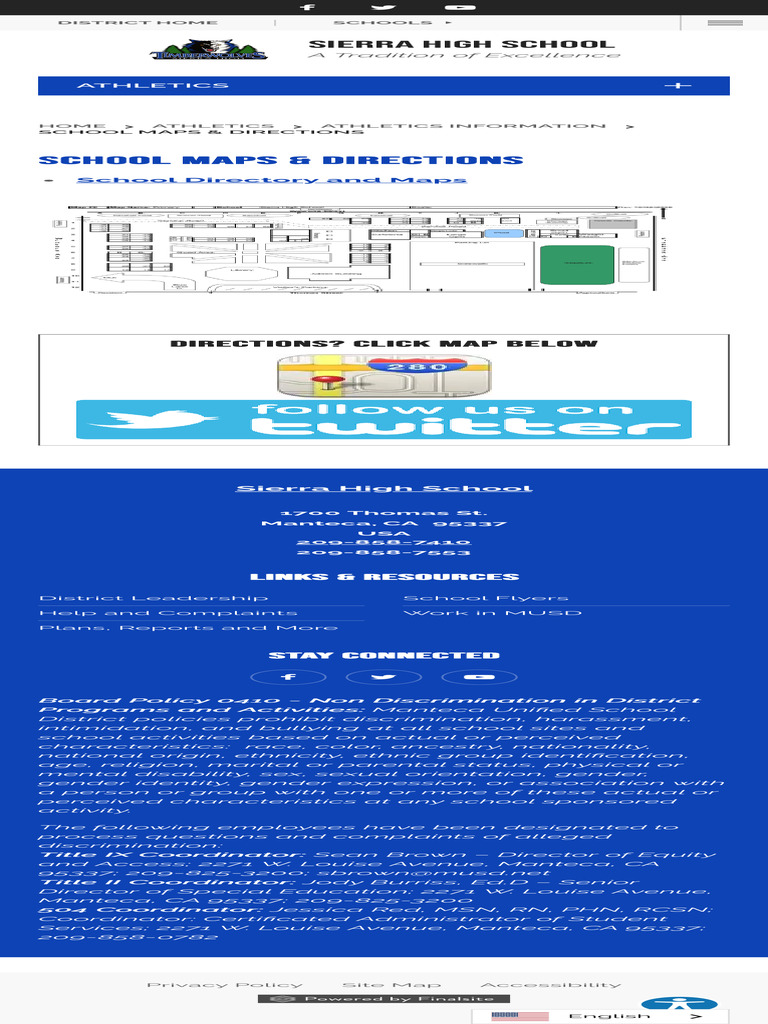 Sierra High School Map & Directions | PDF