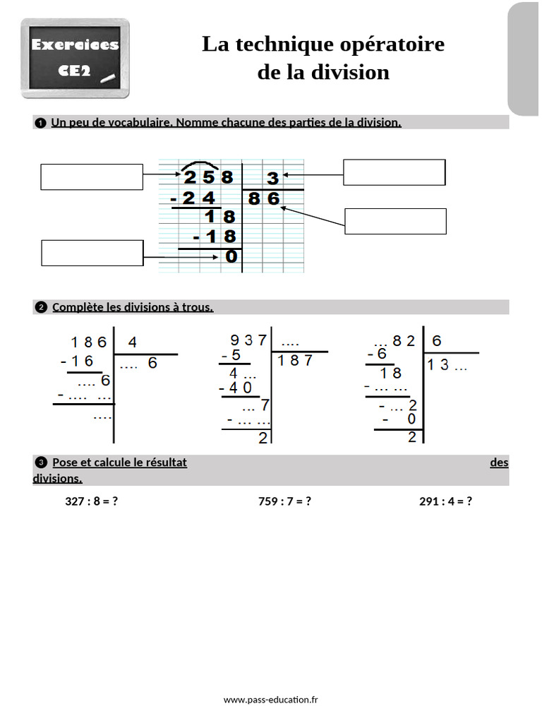 Technique de la division expliquée | PDF