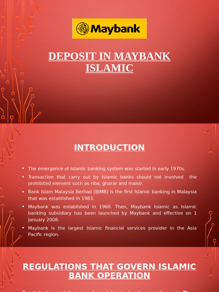 Maybank Islamic Fixed Deposit Overview | PDF | Islamic Banking And ...