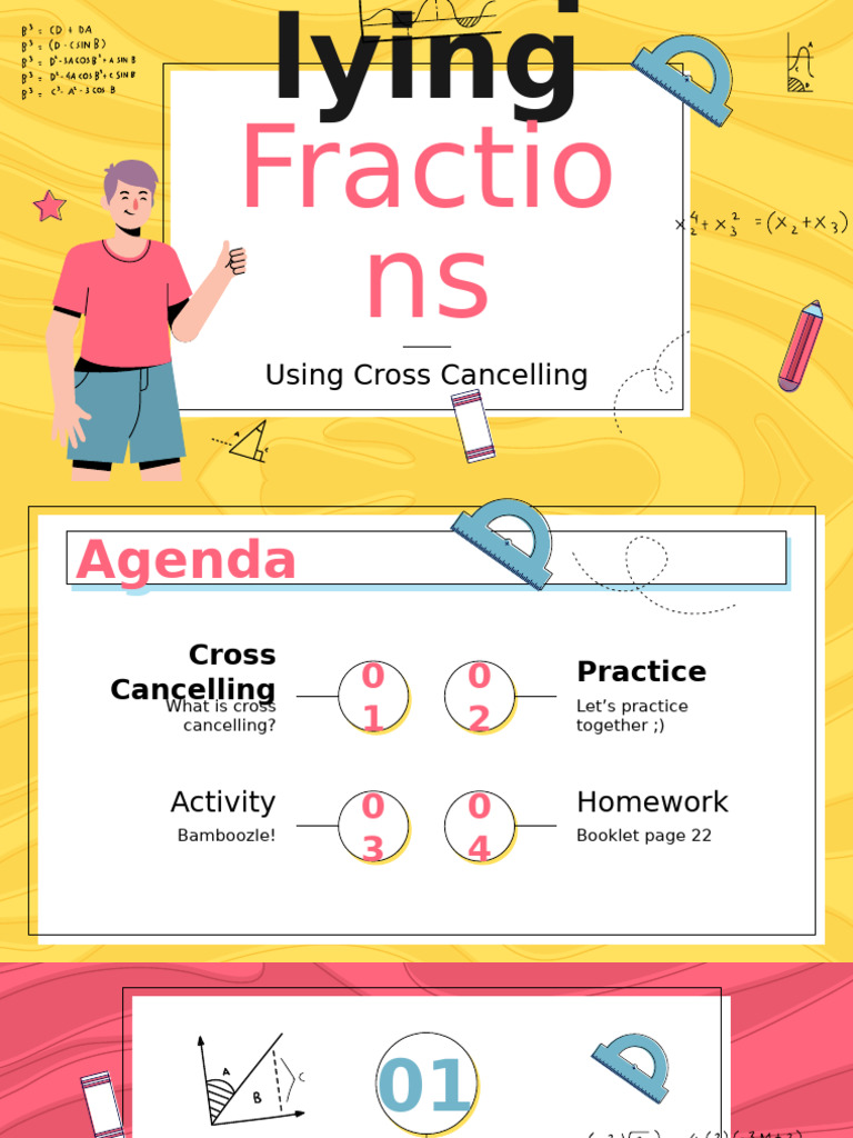 Multiplying Fractions Using Cross Cancelling | PDF