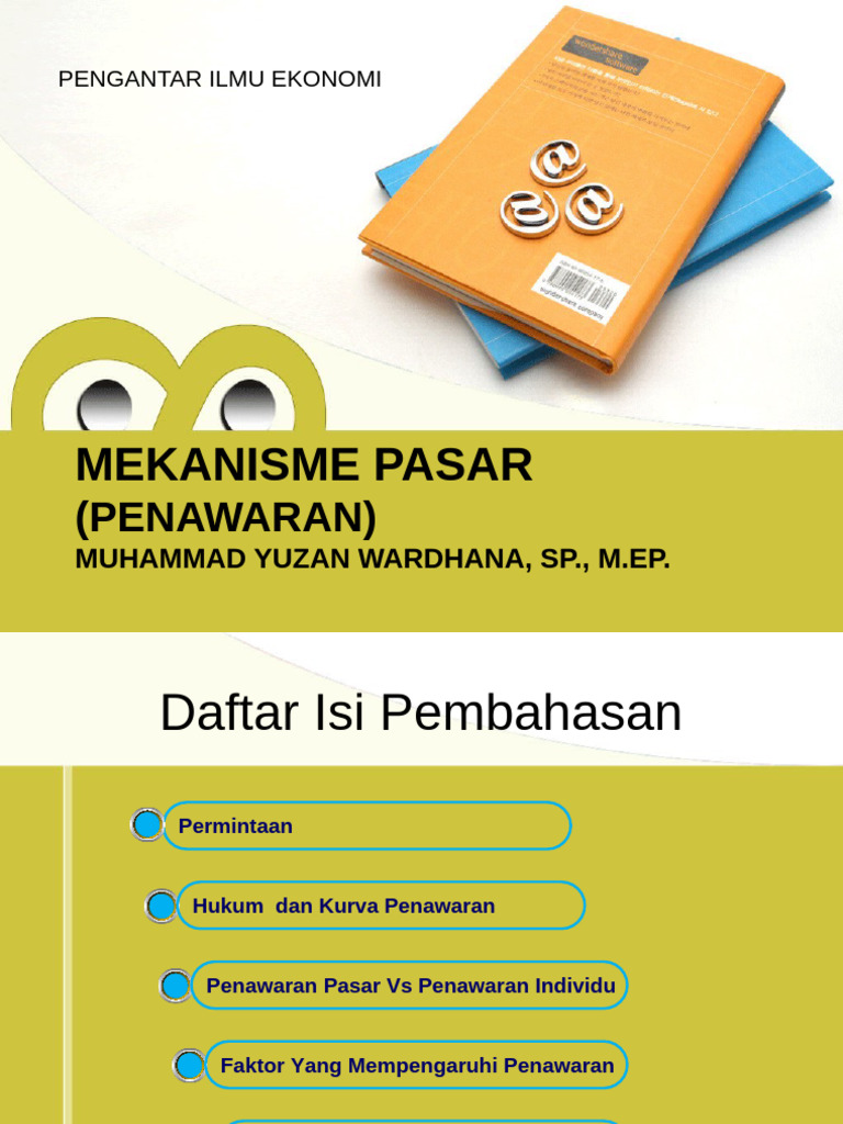 Pertemuan 4 - Mekanisme Pasar (Penawaran) | PDF