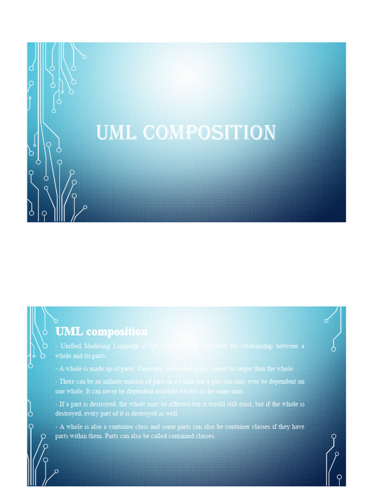 UML Composition | PDF