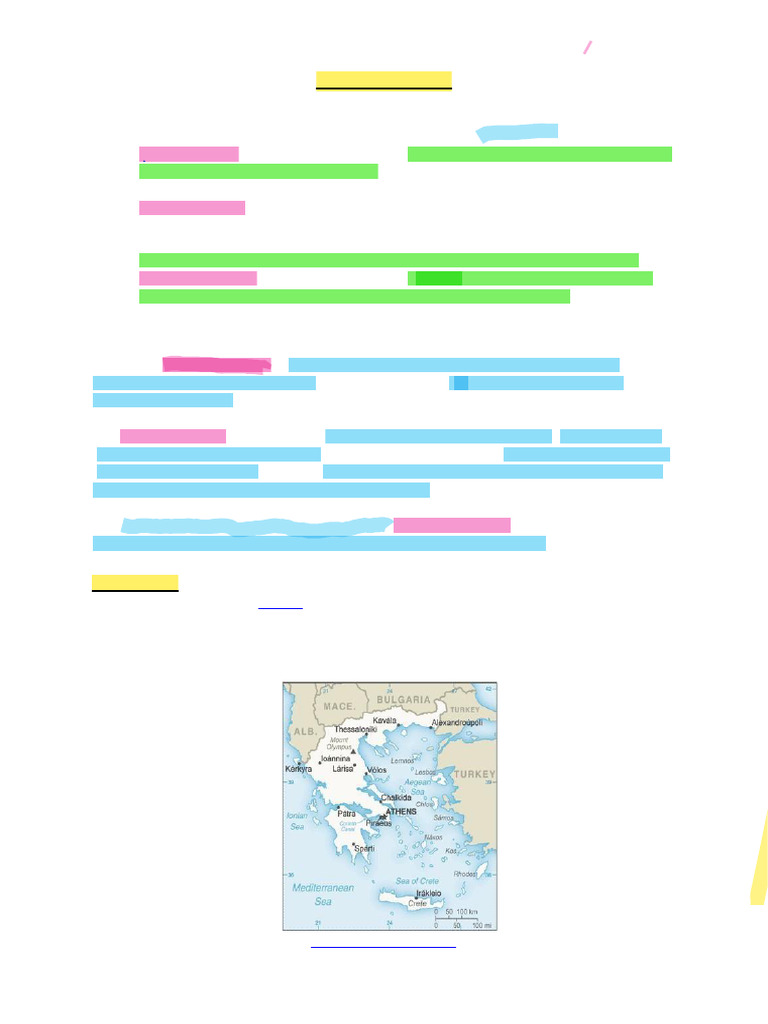 Ancient Greece History Handout | PDF | Ancient Greece | Mycenaean Greece