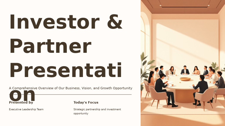 Investor and Partner Presentation | PDF