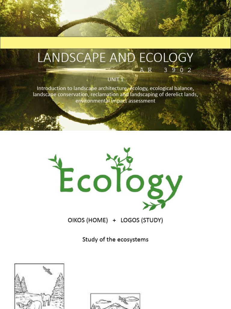 Unit 2 - Basics of Ecology | PDF | Environmental Impact Assessment ...