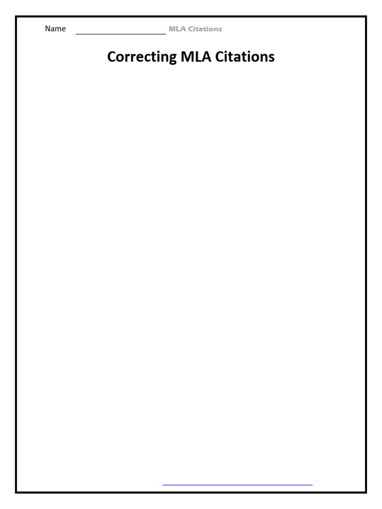 Research Mla Format | PDF